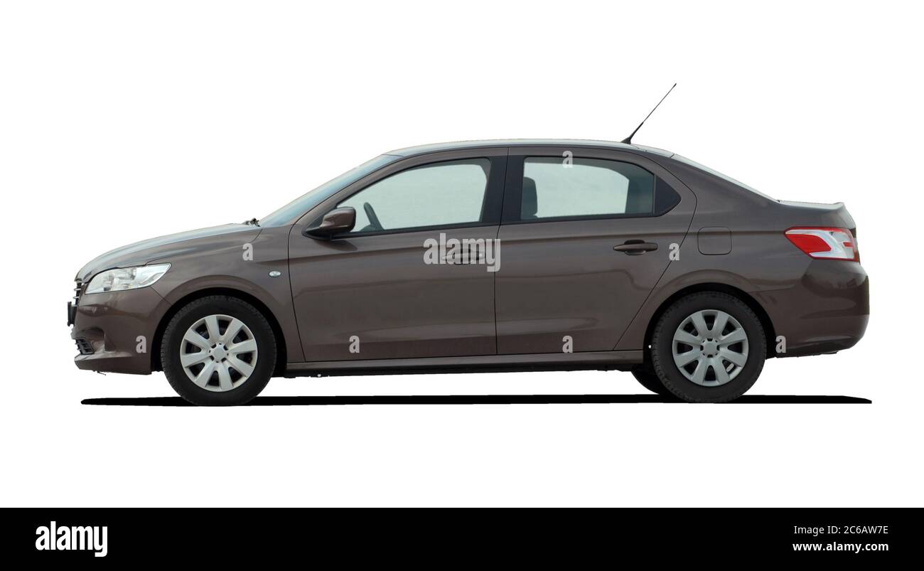 brown sedan side view Stock Photo - Alamy