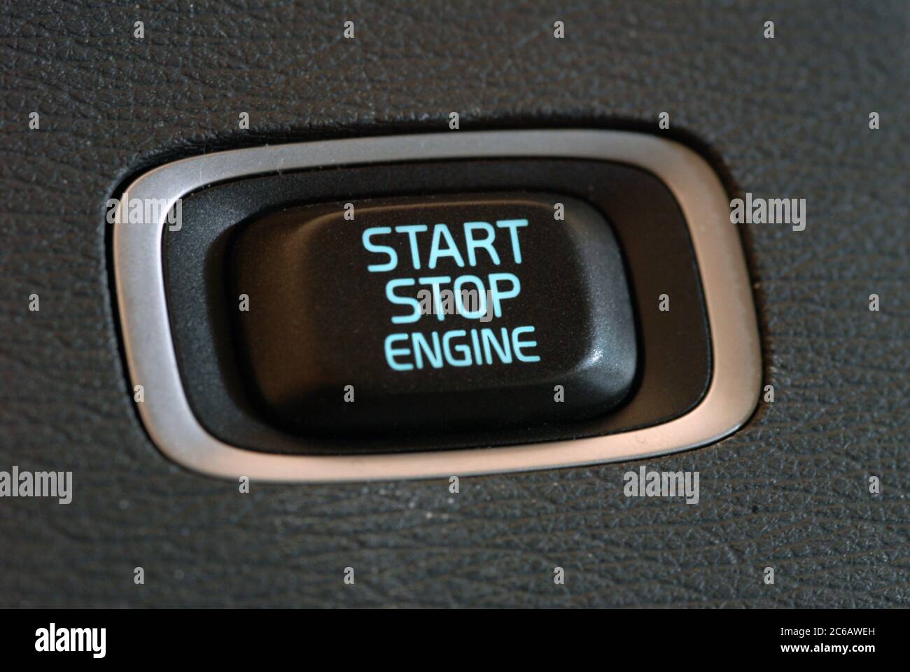 Start stop engine button on a modern car dashboard Stock Photo - Alamy