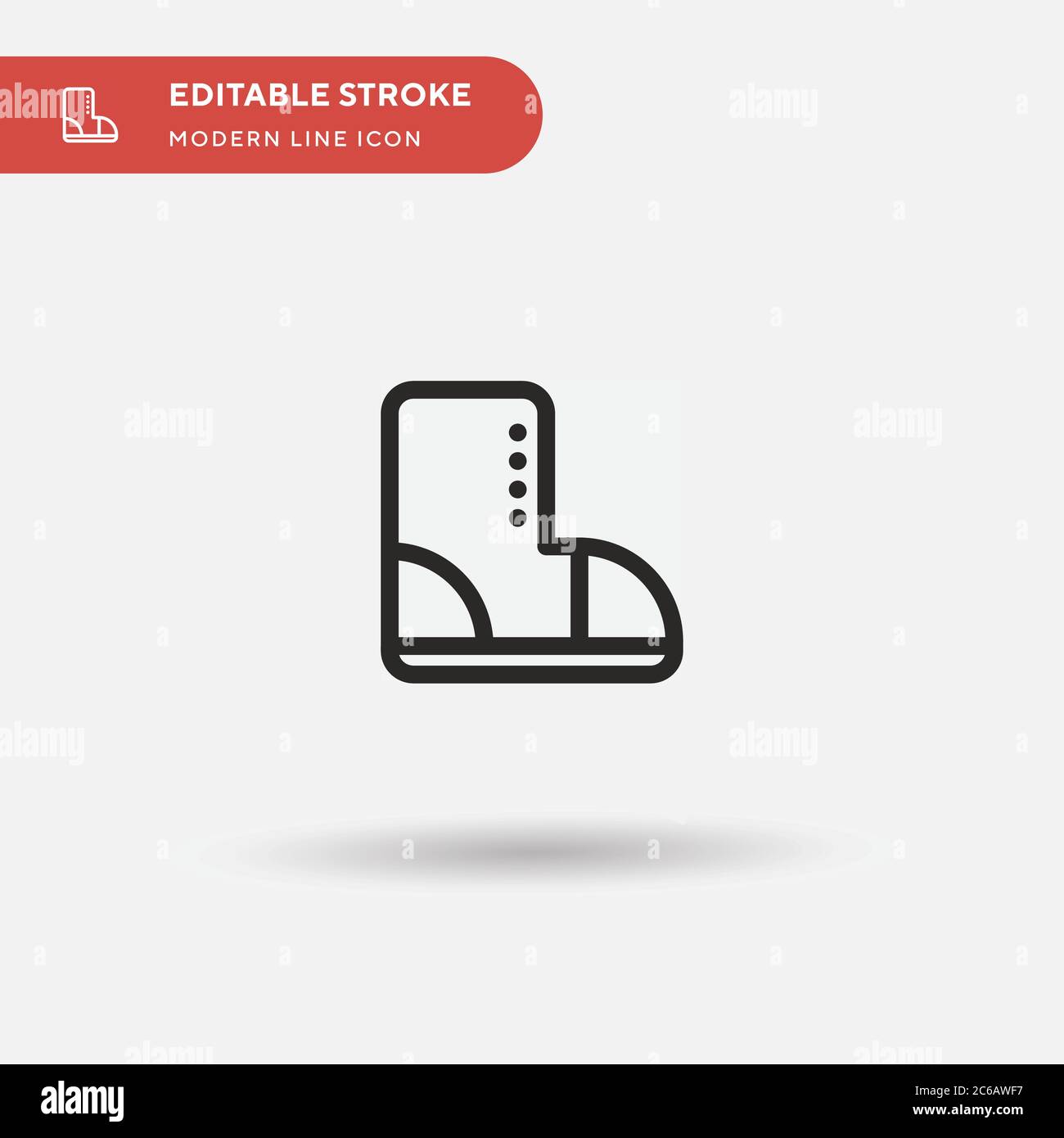 Boot Simple vector icon. Illustration symbol design template for web ...
