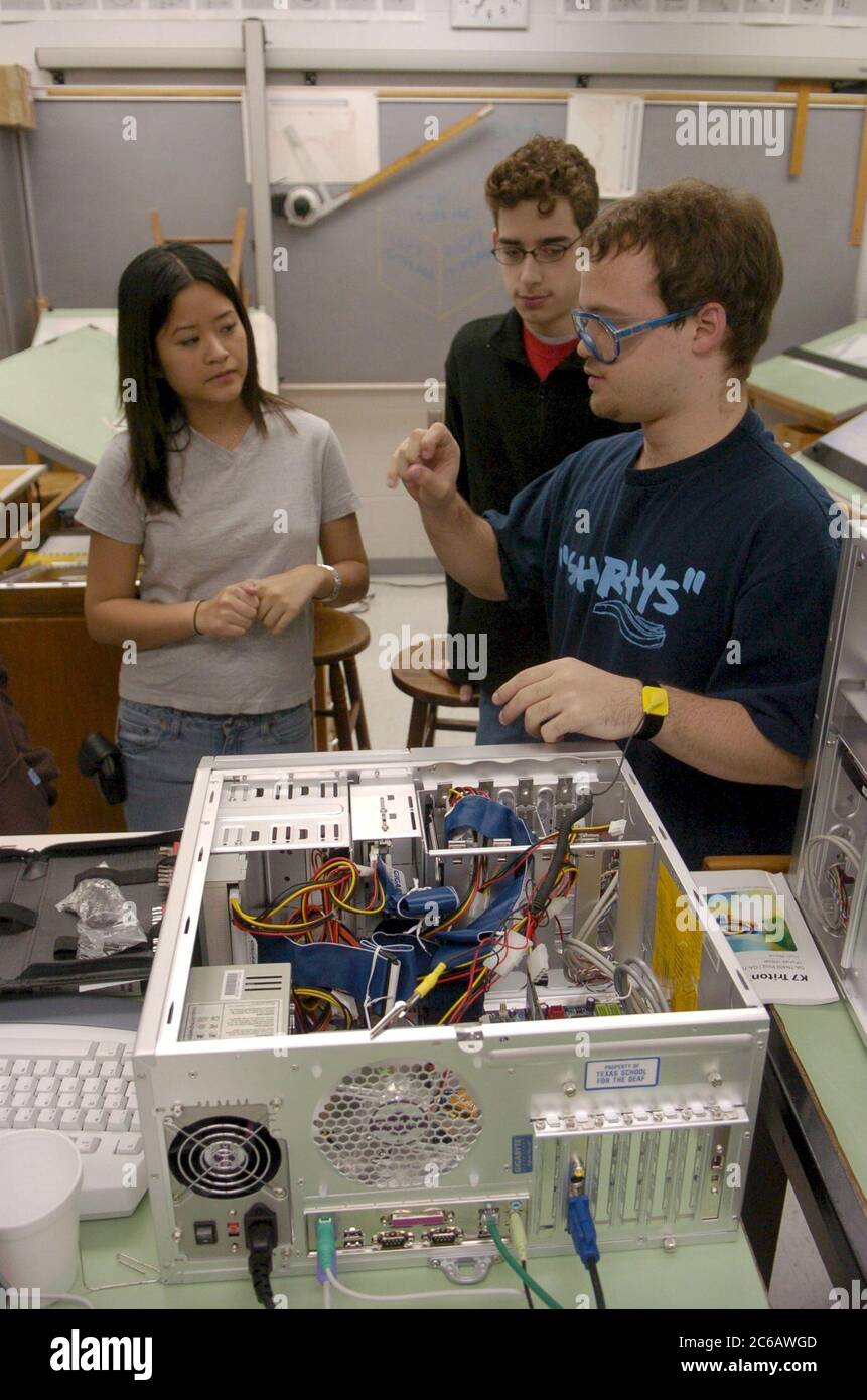 Austin, Texas USA, February 10, 2005: High school students at Texas ...