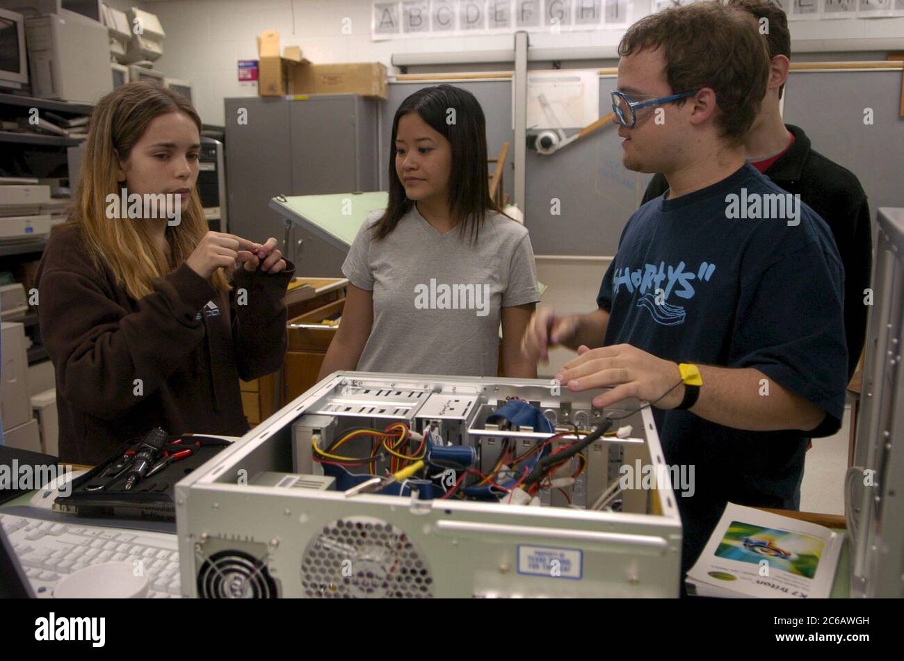 Austin, Texas USA, February 10, 2005: High school students at Texas ...