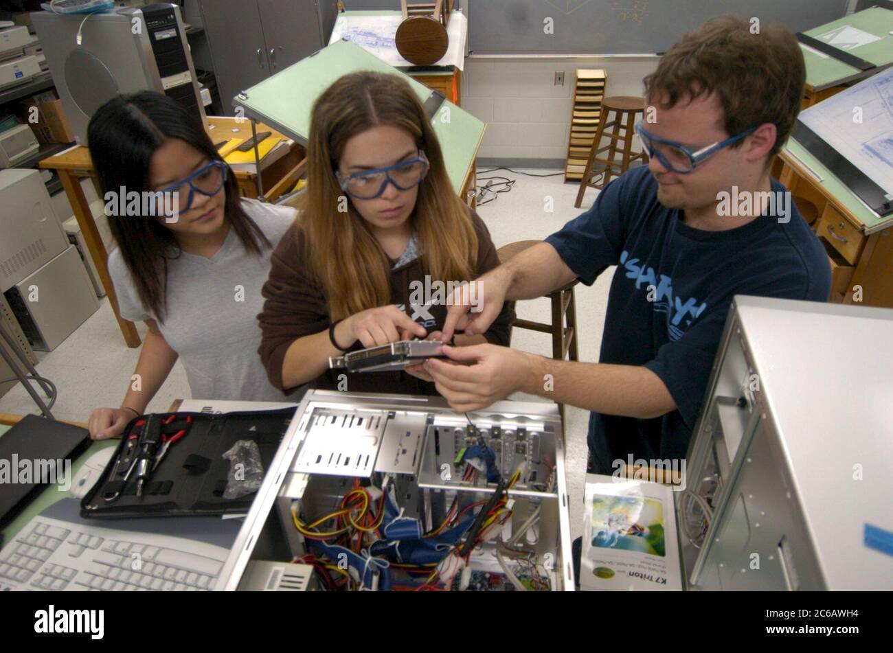 Austin, Texas USA, February 10, 2005: High school students at Texas ...