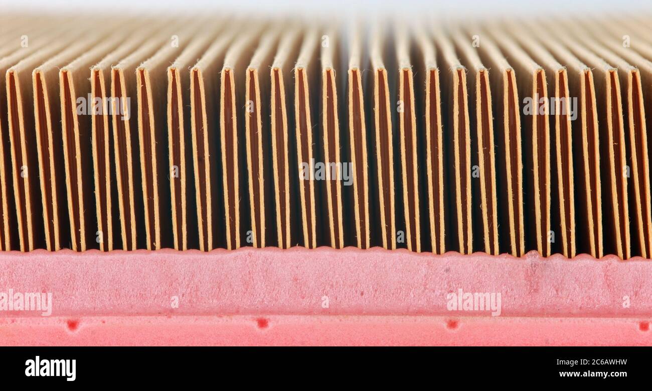 Automotive air filter detail Stock Photo - Alamy