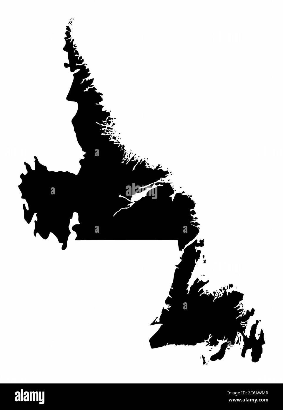Newfoundland map Stock Vector Images - Alamy