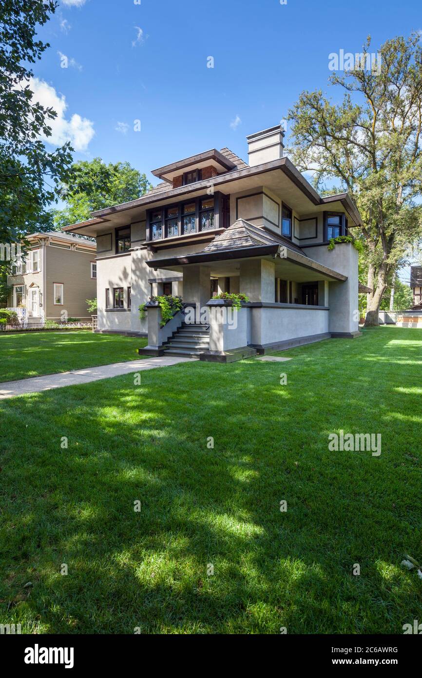 Prairie Frank Lloyd Wright House Forest