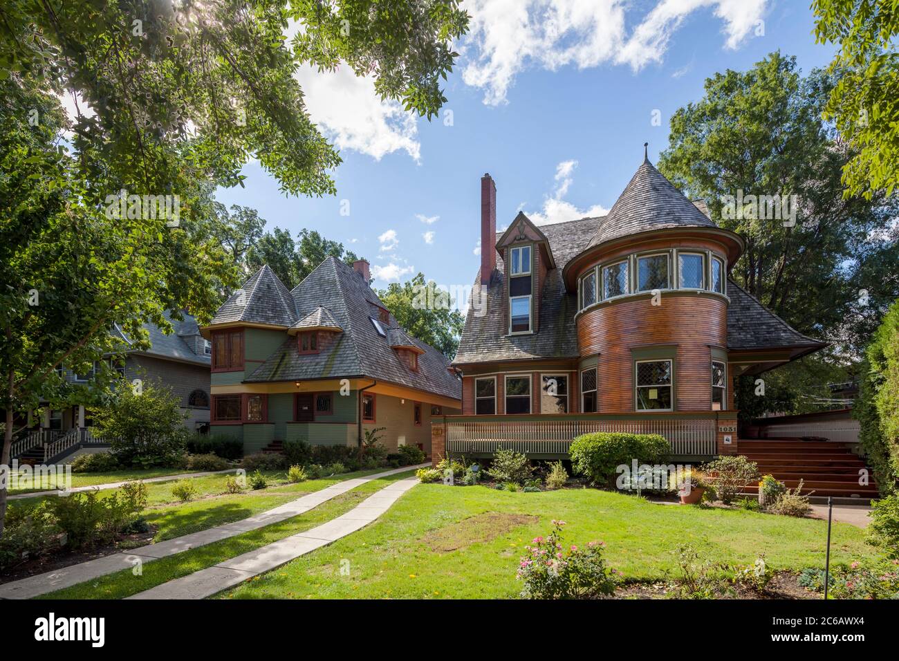 Walter H. Gale House (1893) (right) and Thomas H. Gale House (1892 ...