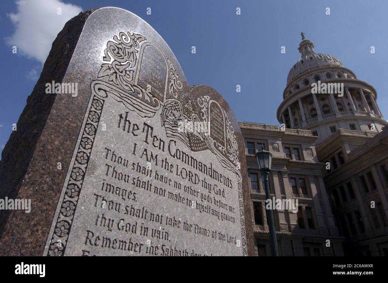Texas state capital ten commandments hi-res stock photography and ...