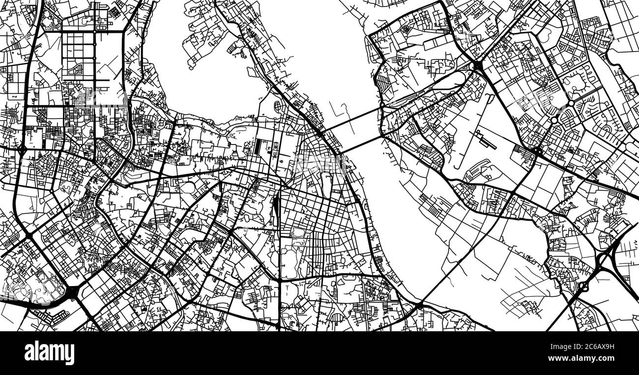 Urban vector city map of Hanoi, Vietnam Stock Vector Image & Art - Alamy