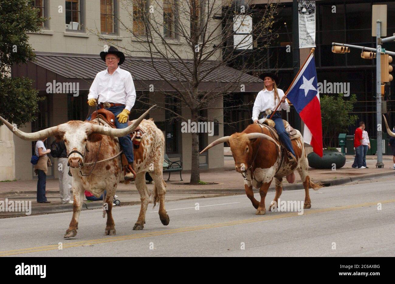 Texas longhorn flag hi-res stock photography and images - Alamy