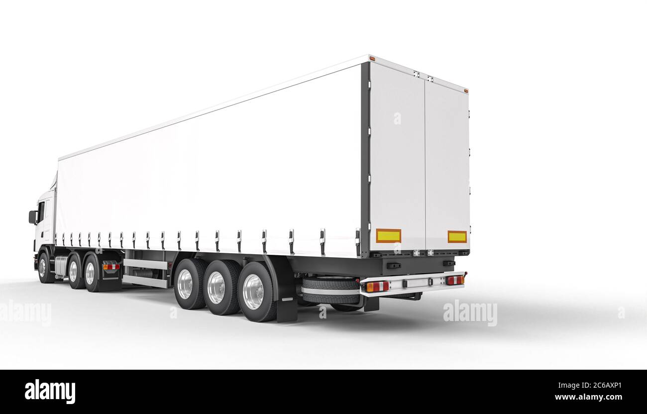 Shipping container rear view Cut Out Stock Images & Pictures - Alamy