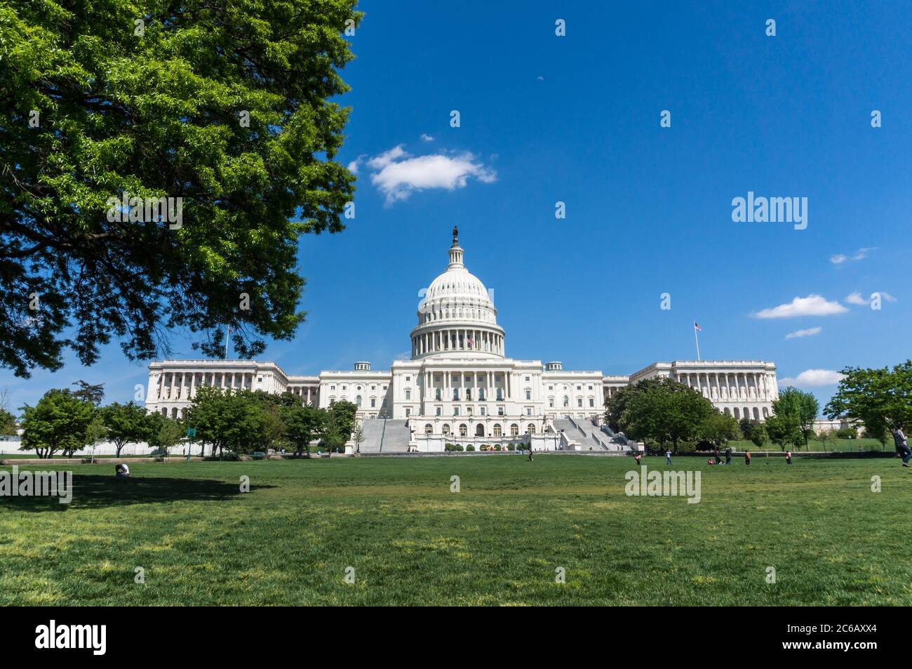 Congress building and surrounding park in Washington D.C., USA Stock ...