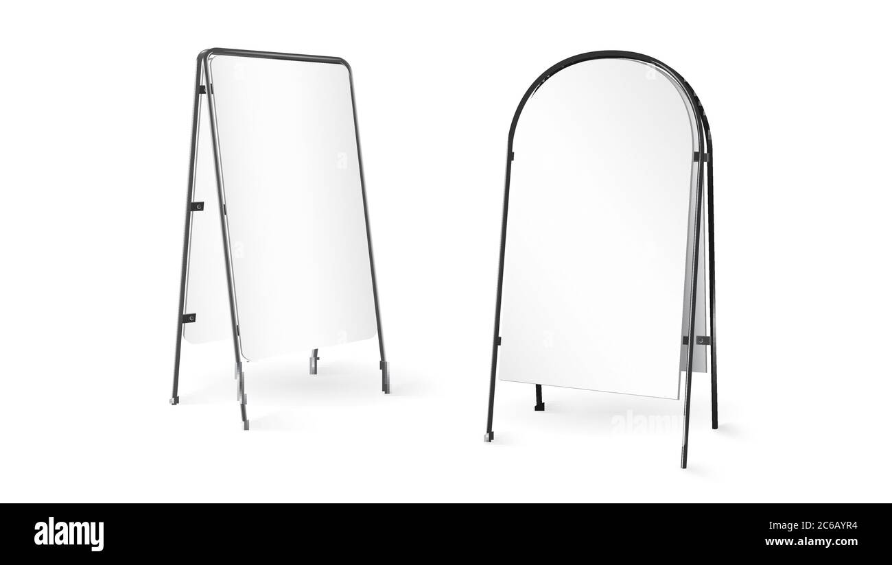 Mockup signage outdoor on Cut Out Stock Images & Pictures - Alamy