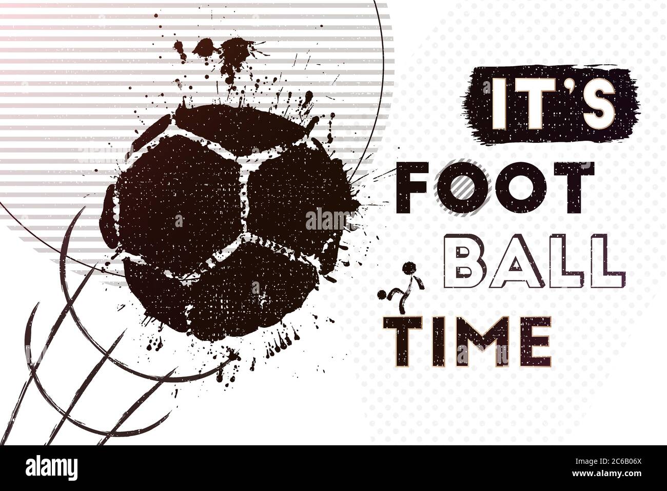 It's football time. Vector illustration of abstract football background ...
