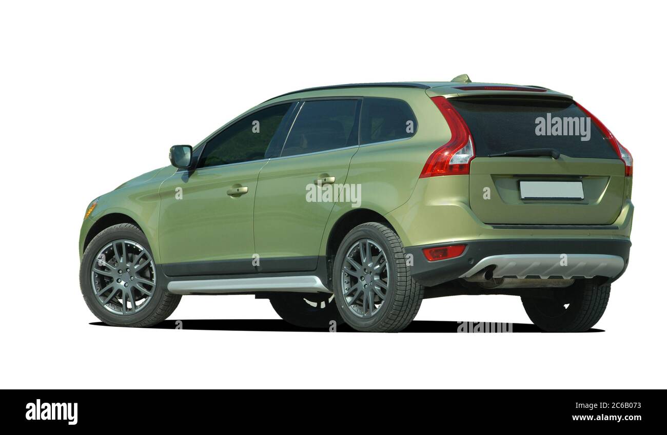 SUV back view Stock Photo - Alamy