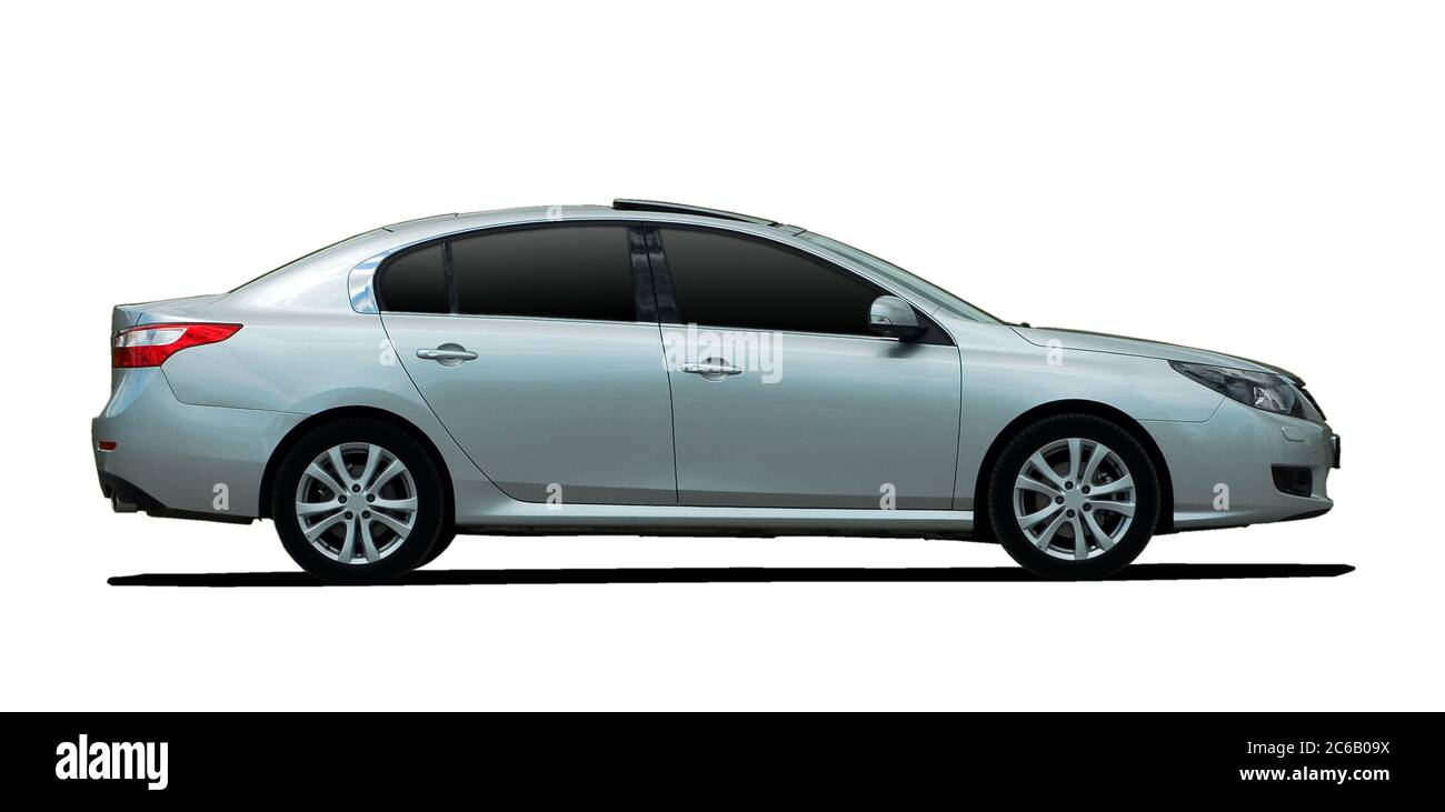 white car side view Stock Photo - Alamy