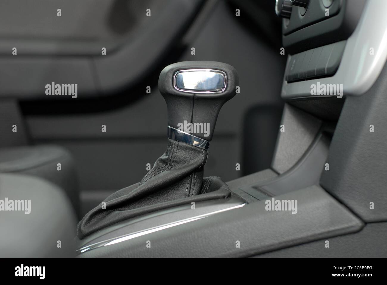 Automatic gear shift handle Stock Photo - Alamy