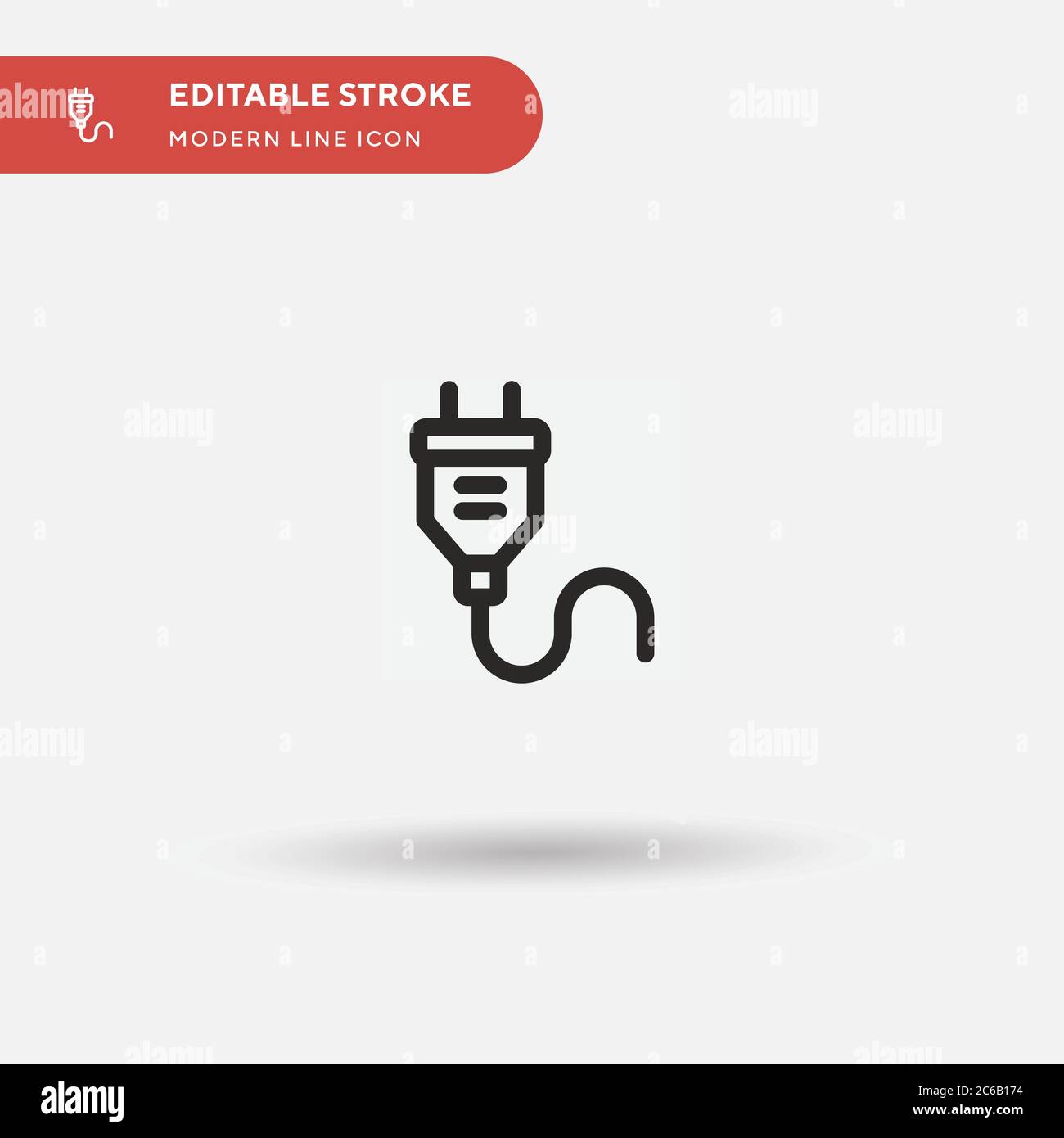 Charging Simple vector icon. Illustration symbol design template for ...