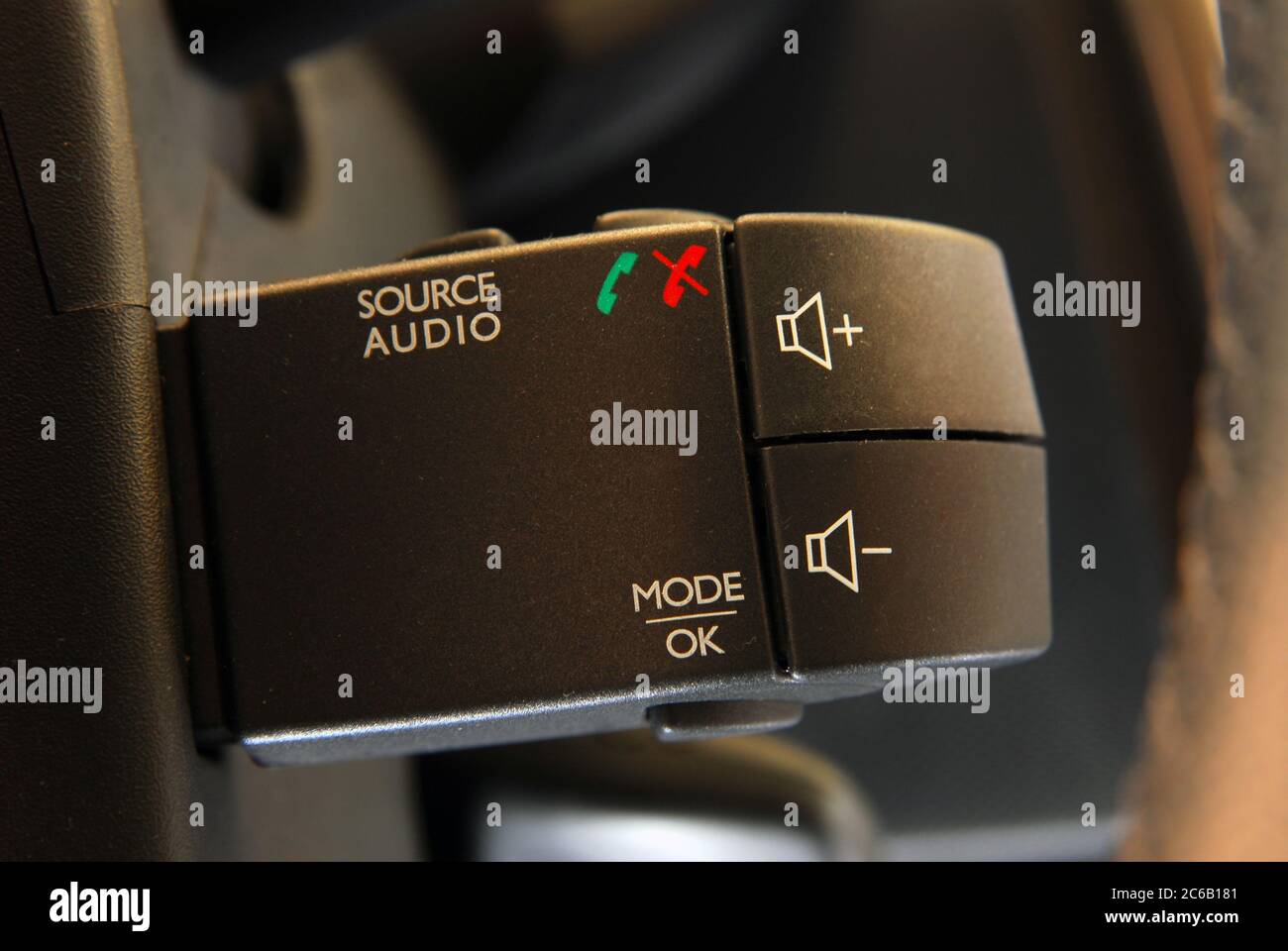 Car audio control buttons Stock Photo - Alamy
