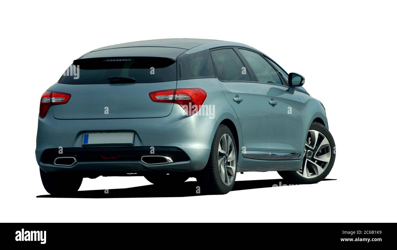 gray car back view Stock Photo - Alamy