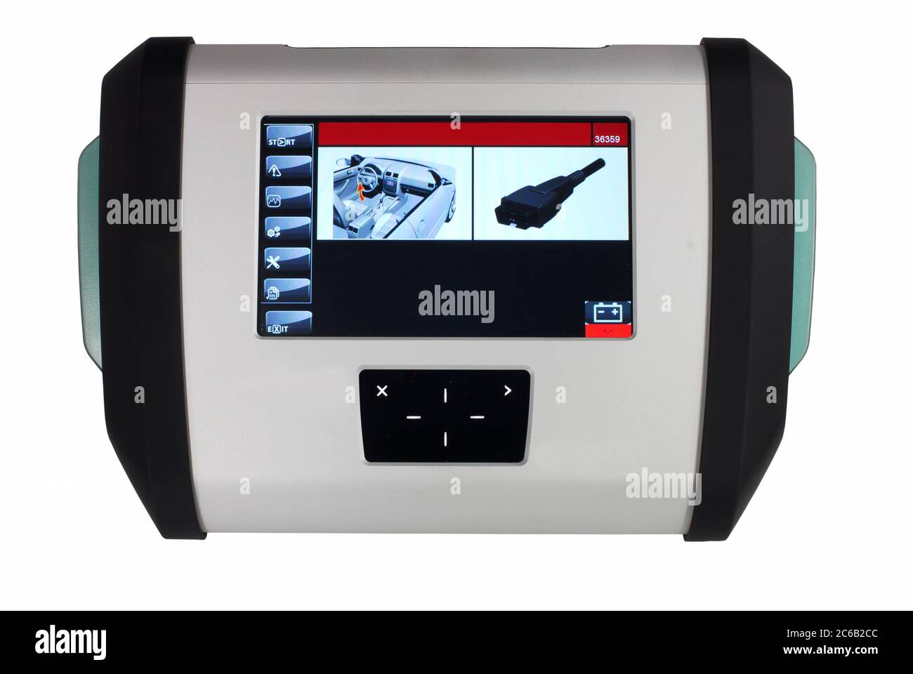 car diagnostic device on white background Stock Photo - Alamy