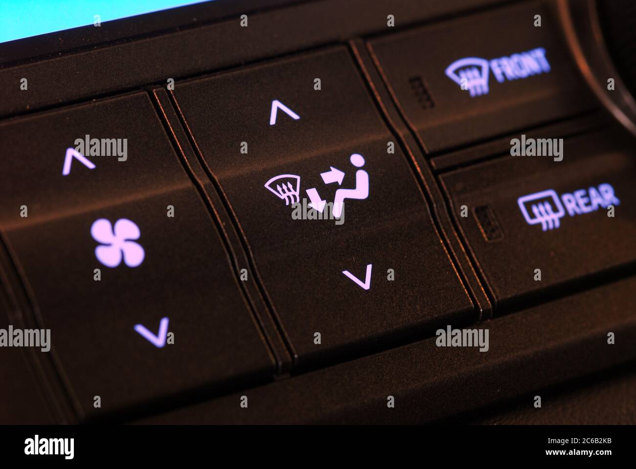 Car Air Conditioner button Stock Photo - Alamy