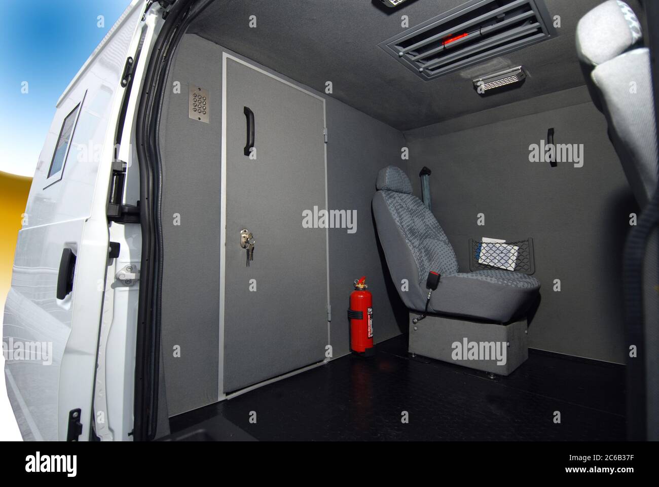 Armoured Car inside Stock Photo - Alamy