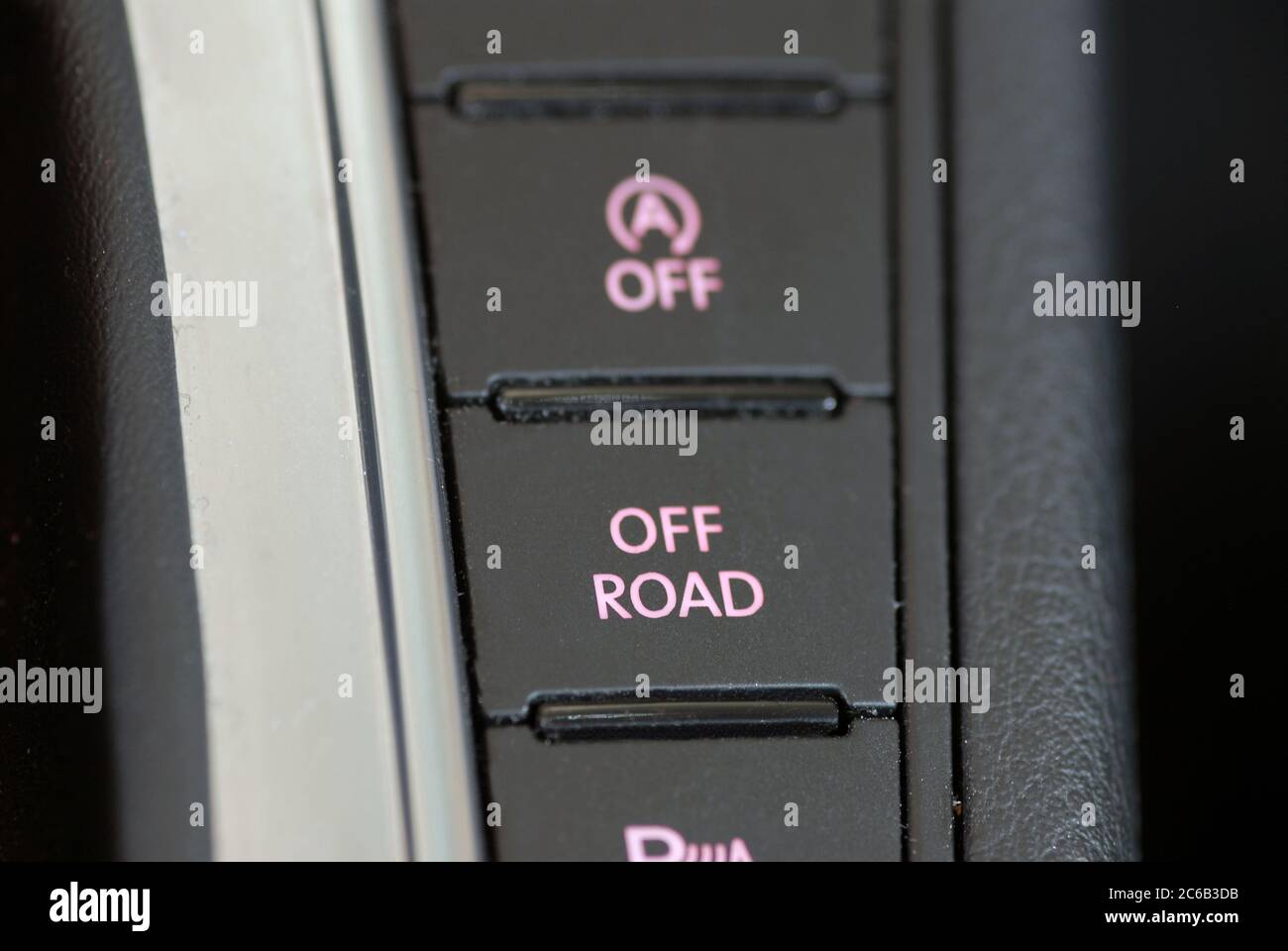 button to activate the off-road performance of the car Stock Photo - Alamy