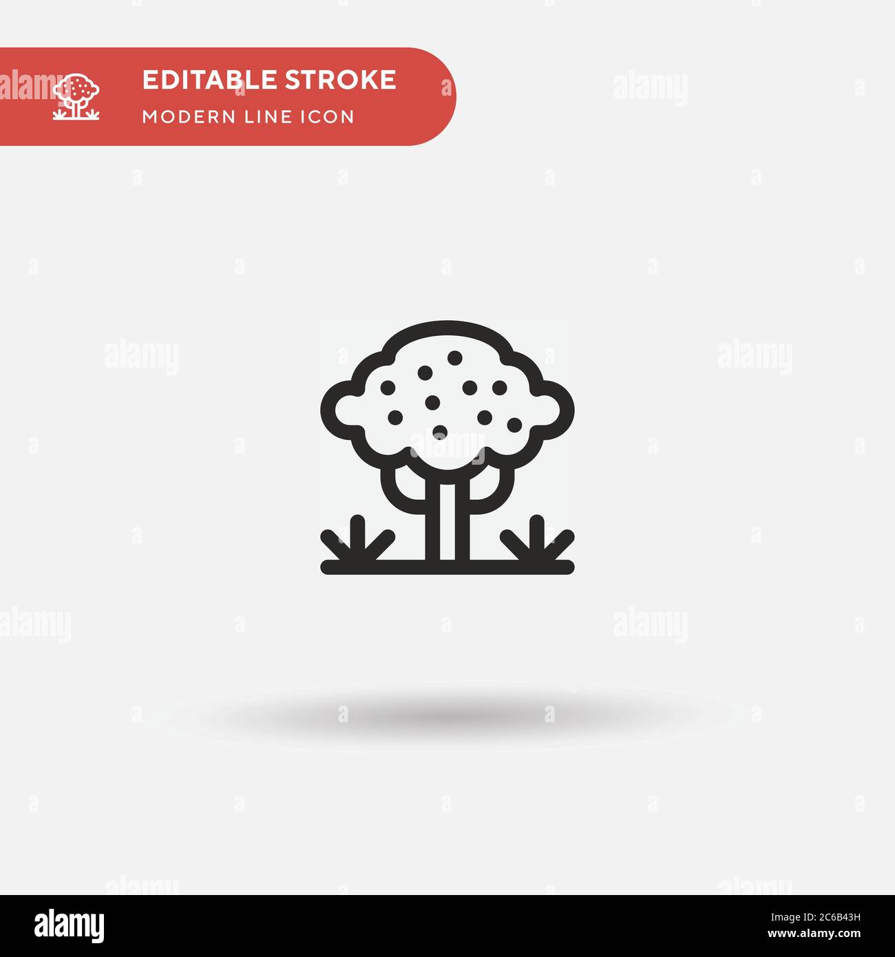 Botanical Simple vector icon. Illustration symbol design template for ...