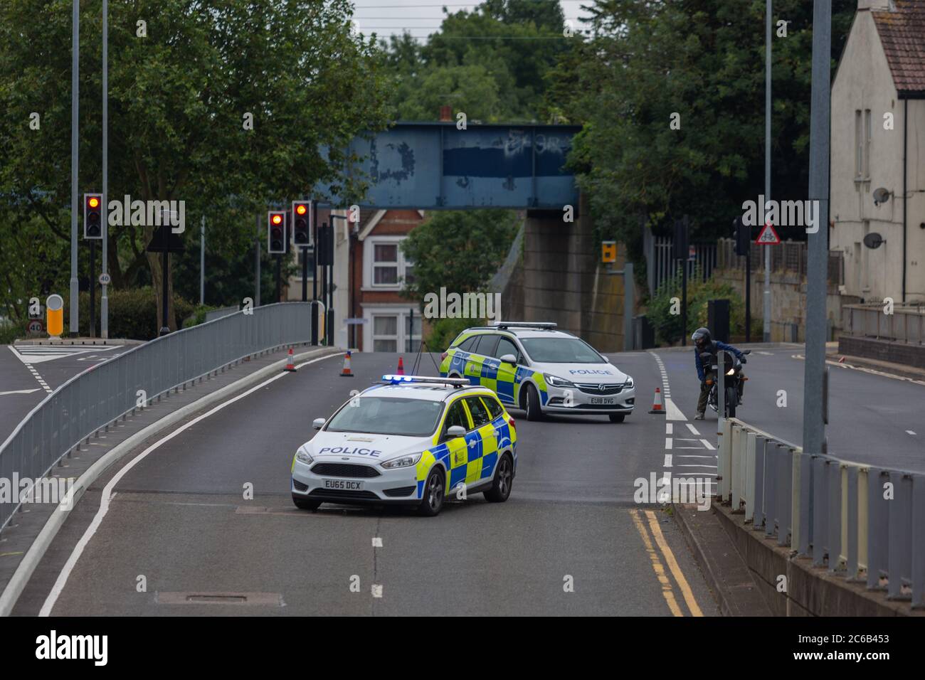 Southend-on-Sea, UK. 8th July, 2020. A police cordon is in place around ...