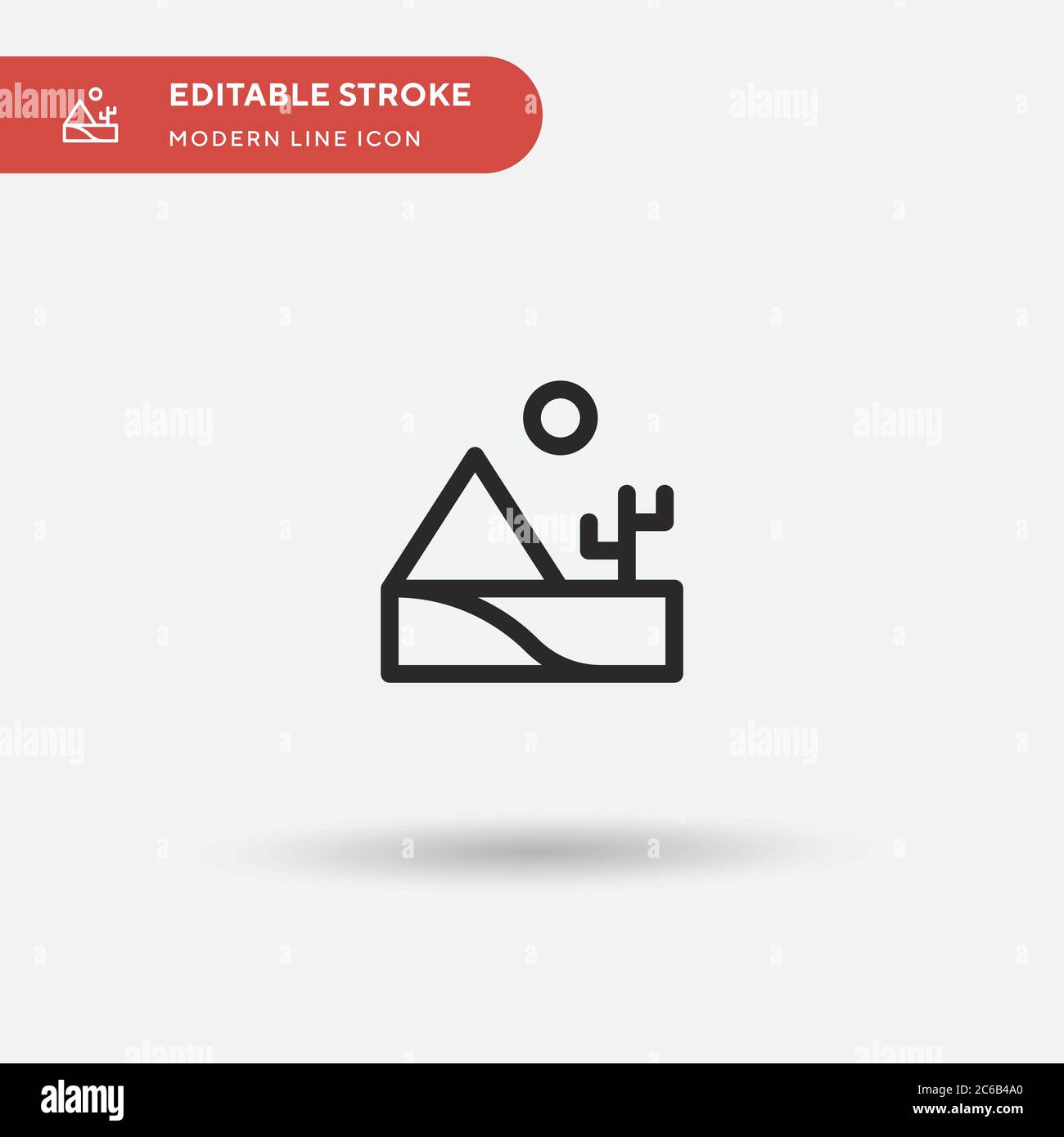 Pyramids Simple vector icon. Illustration symbol design template for ...