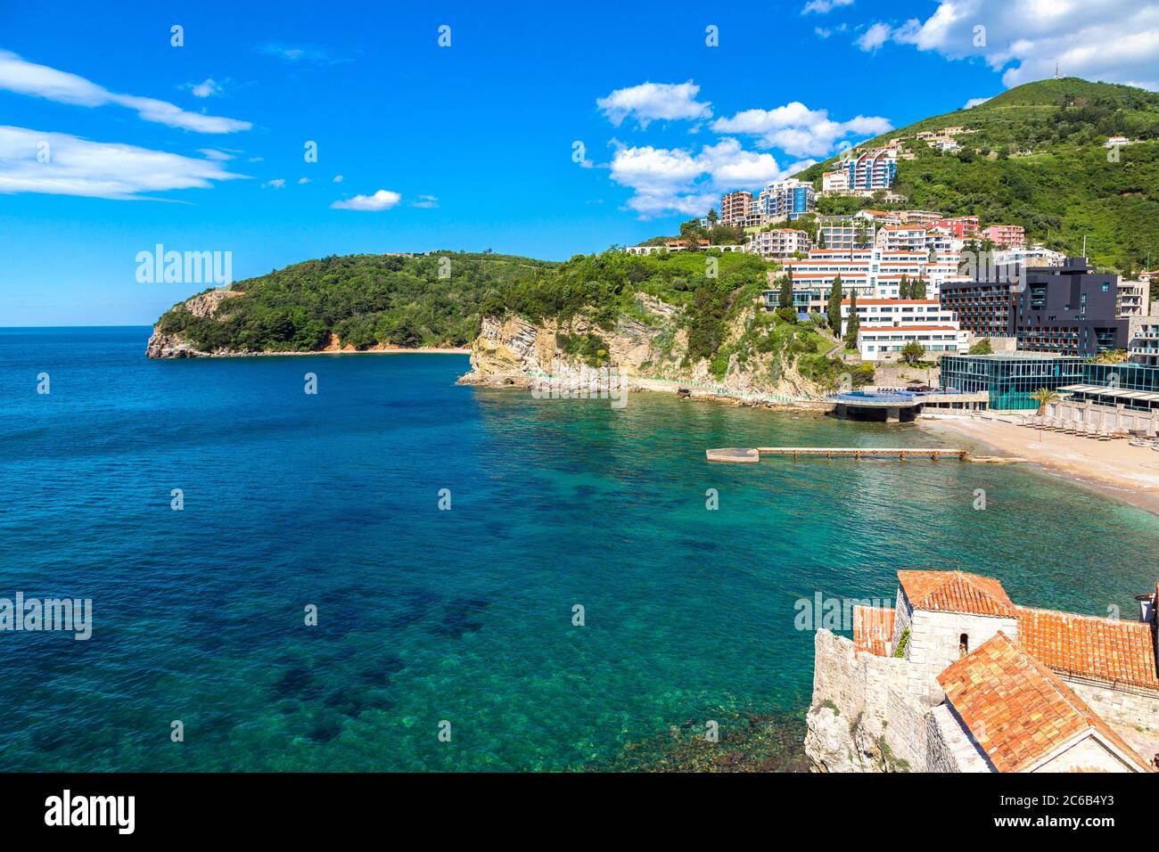 Montenegro budva hotel mogren hi-res stock photography and images - Alamy