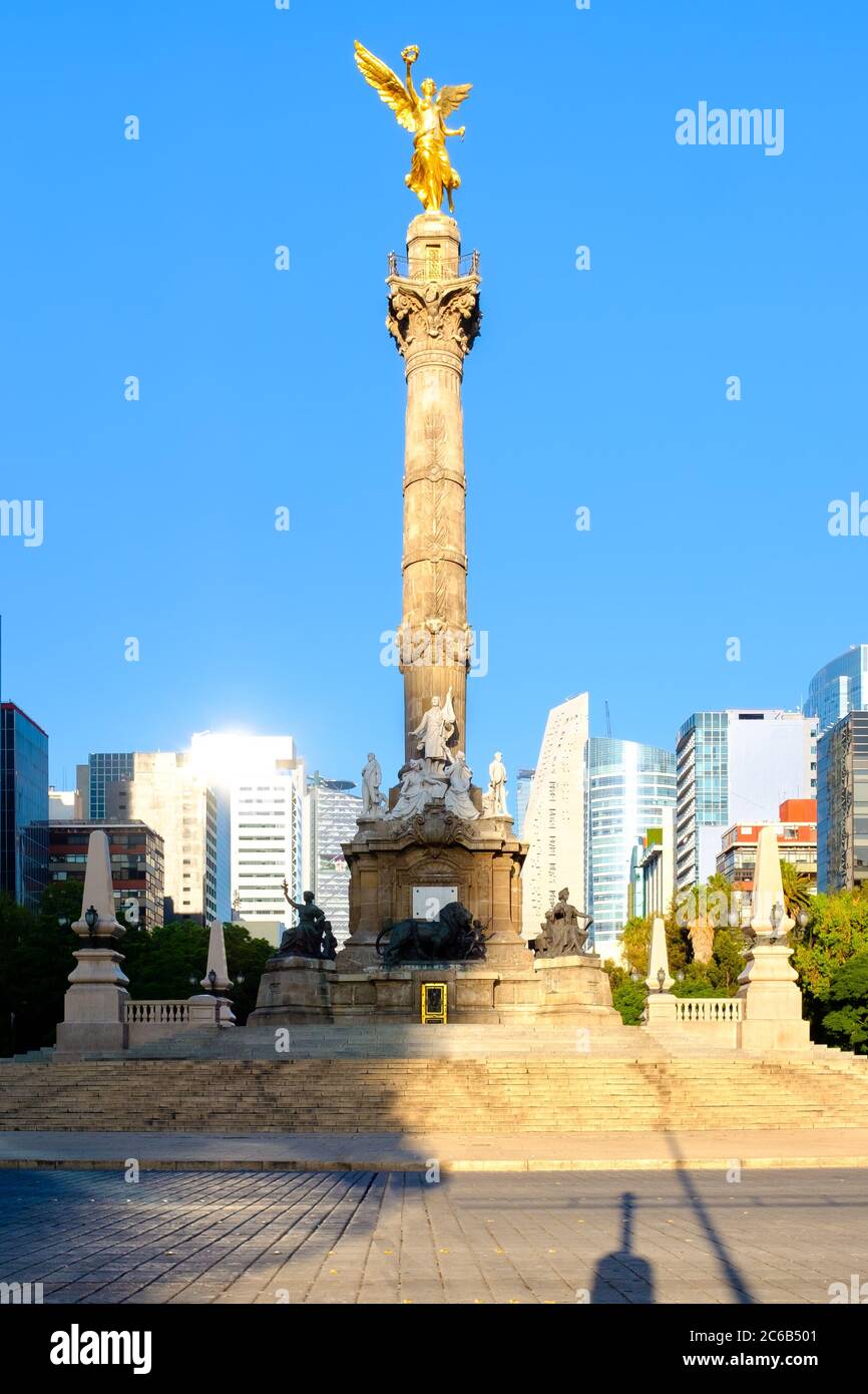 The Angel of Independence in Mexico City Stock Photo - Alamy