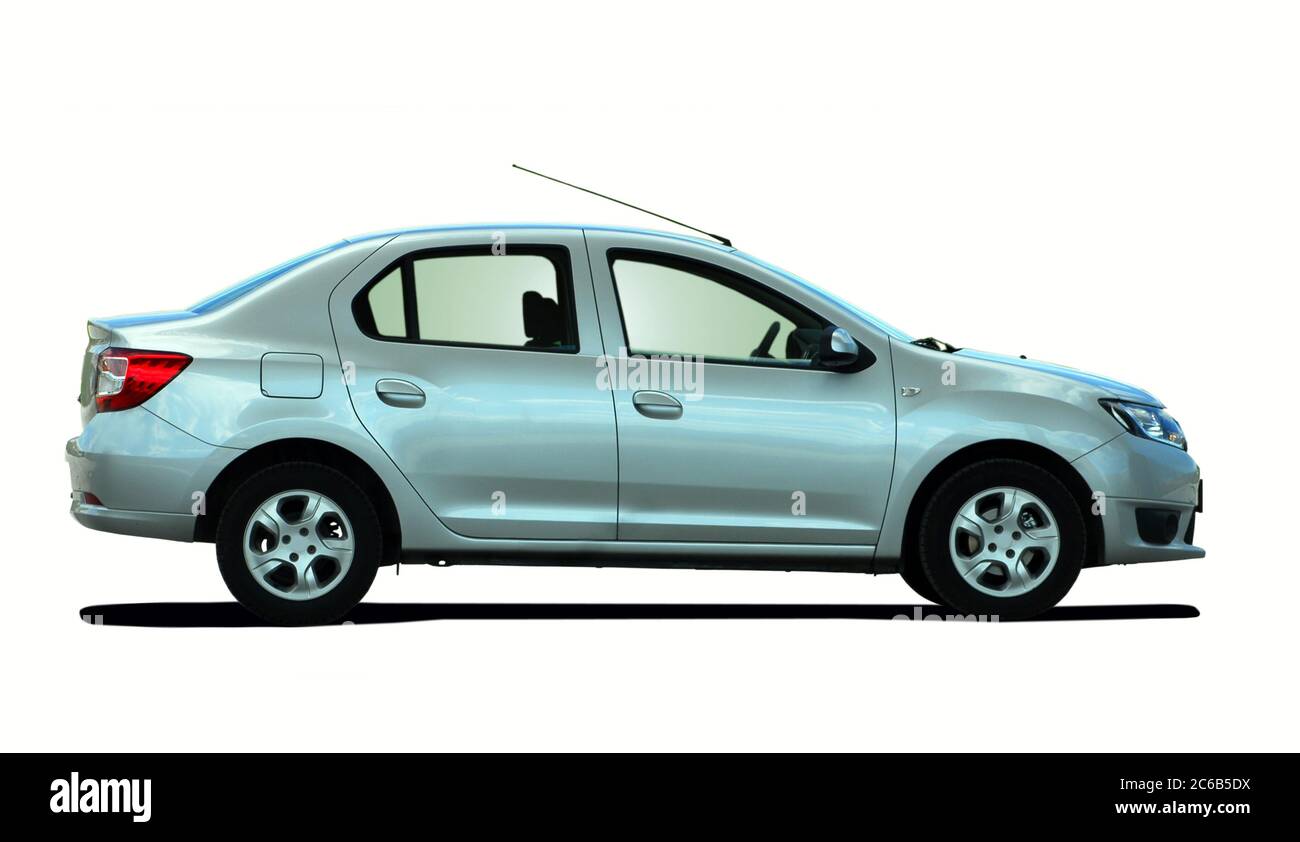 gray sedan side view Stock Photo - Alamy