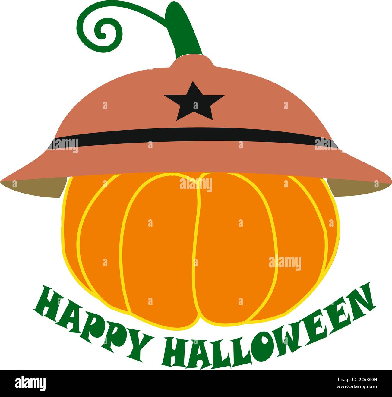 Fresh orange halloween pumpkins Stock Vector Images - Alamy