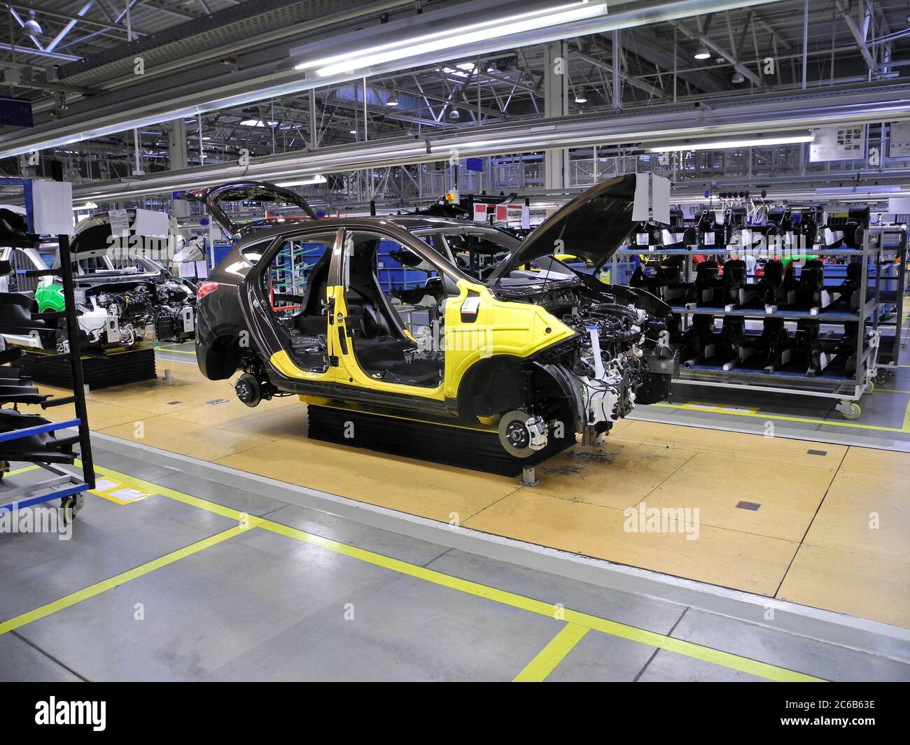 car on the production line Stock Photo - Alamy