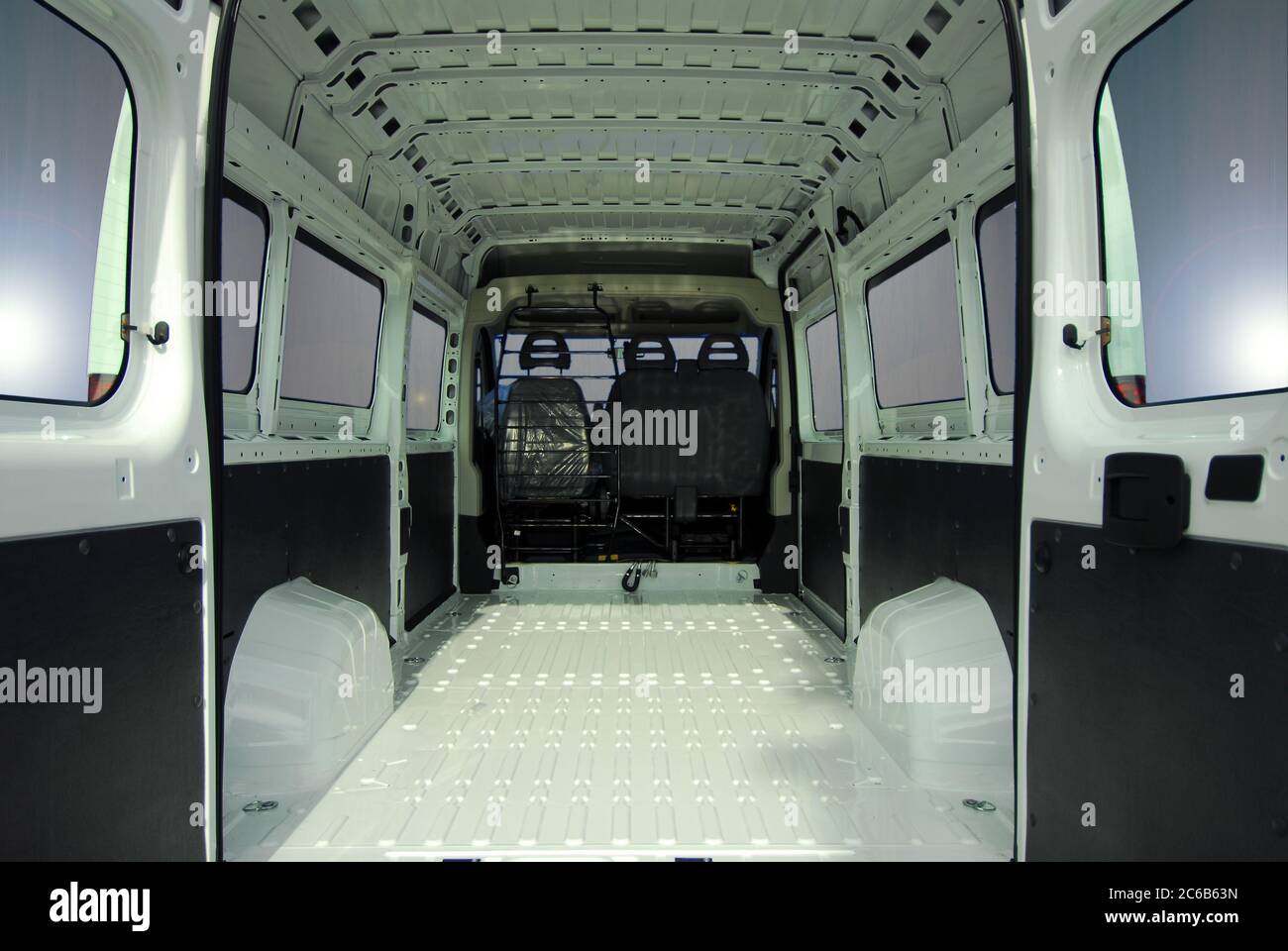 cargo area of a delivery van Stock Photo - Alamy