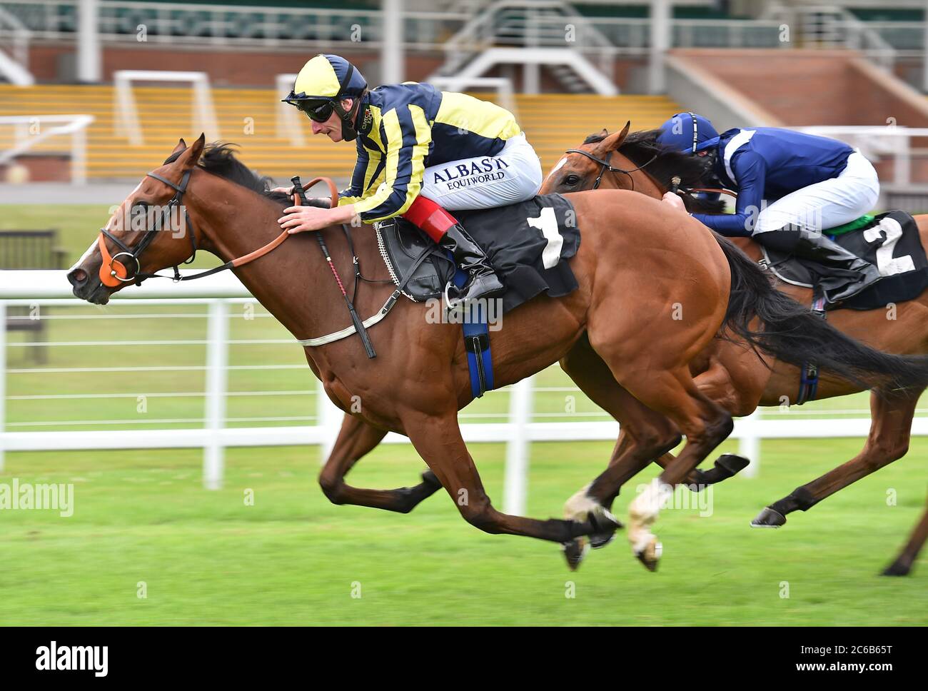 Isabella Giles and jockey Adam Kirby win The Oakley Coachbuilders EBF ...