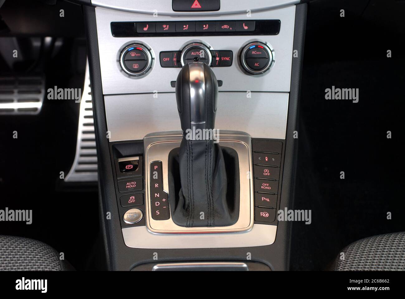 Automatic gear shift handle Stock Photo - Alamy