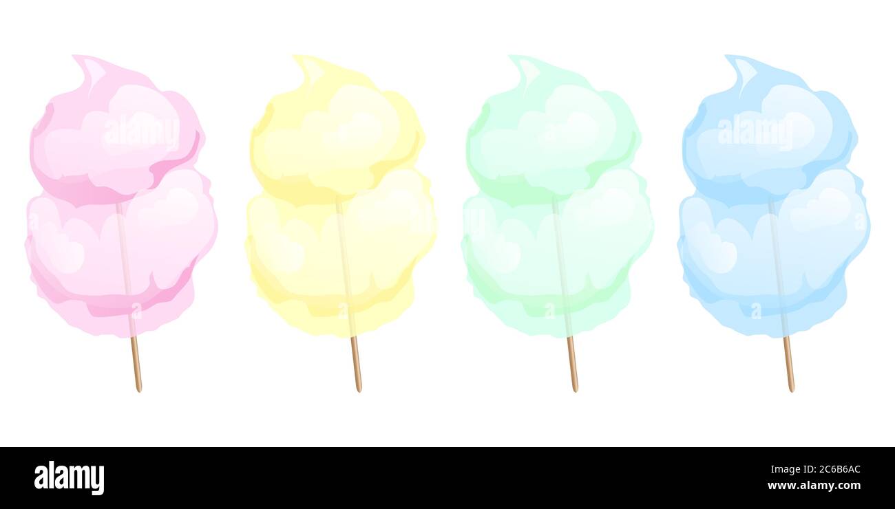 Candy floss vector vectors hi-res stock photography and images - Alamy