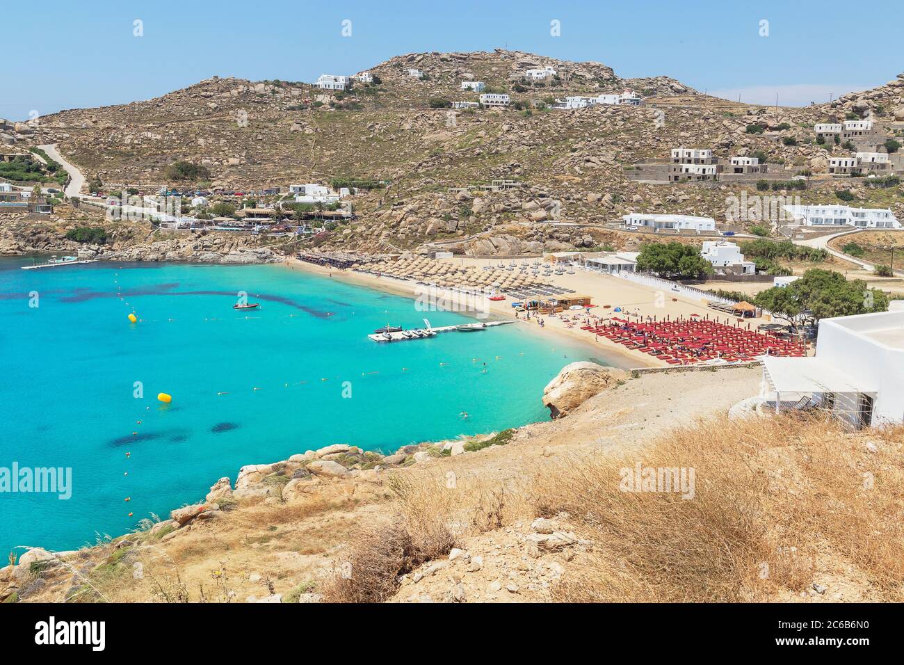 Mykonos super paradise beach hi-res stock photography and images - Alamy