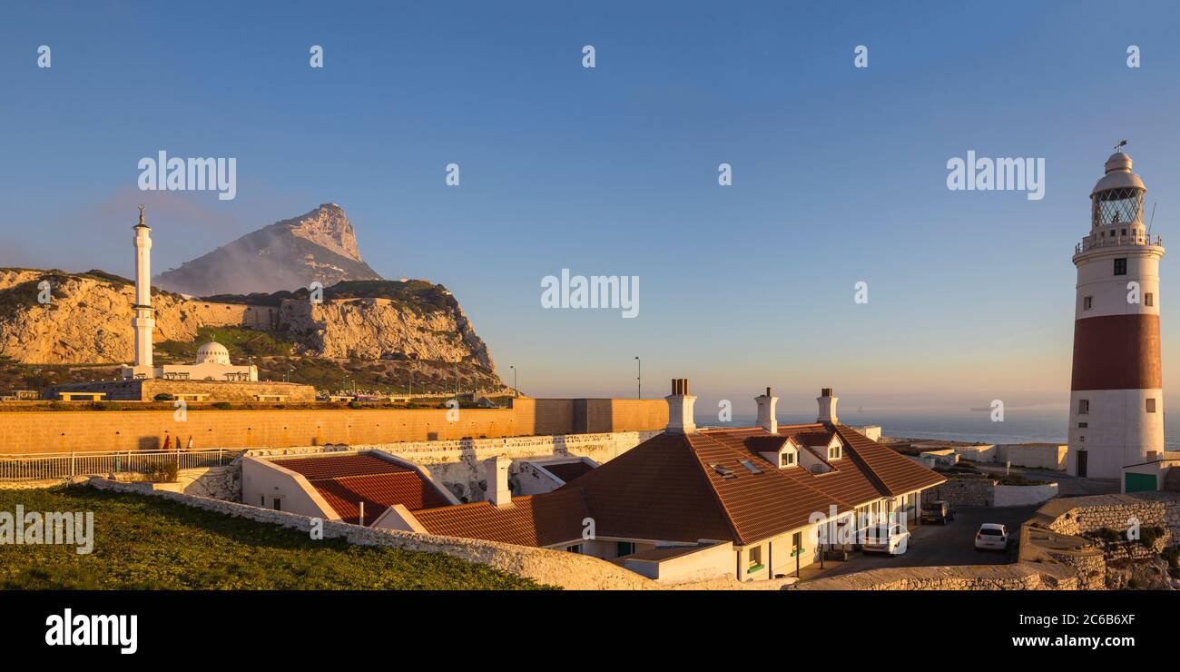 Europa Point Lighthouse, Gibraltar, Mediterranean, Europe Stock Photo ...
