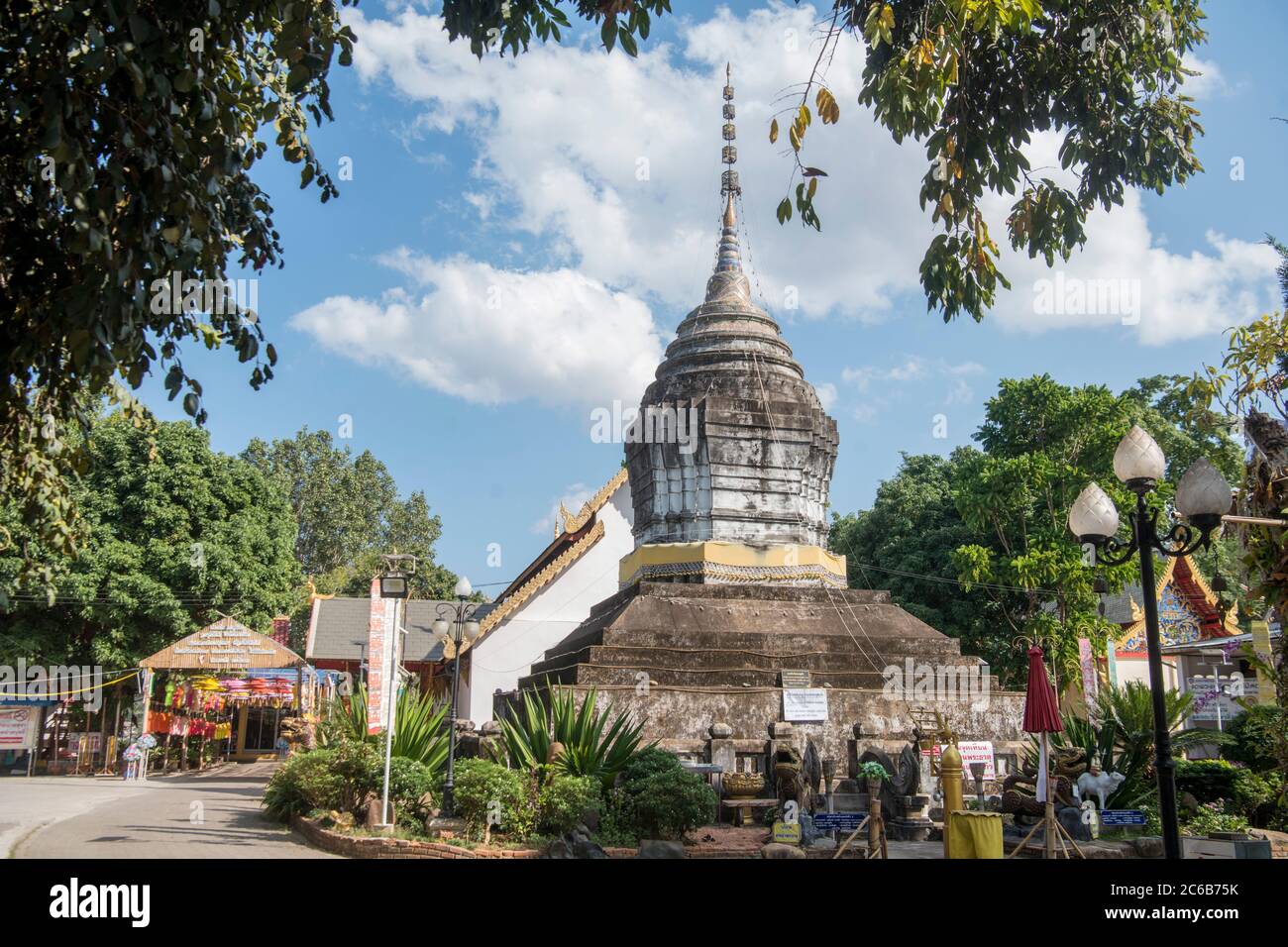 The Wat Phra Kaew Chiang Khong in the Town of Chiang Khong in the ...