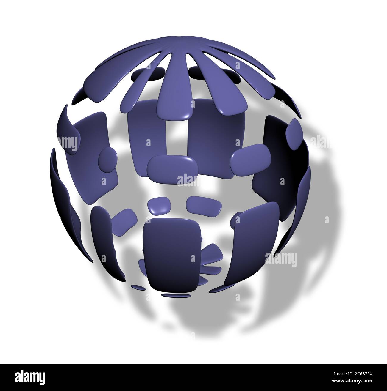 abstract 3d element rendered isolated on white background Stock Photo ...