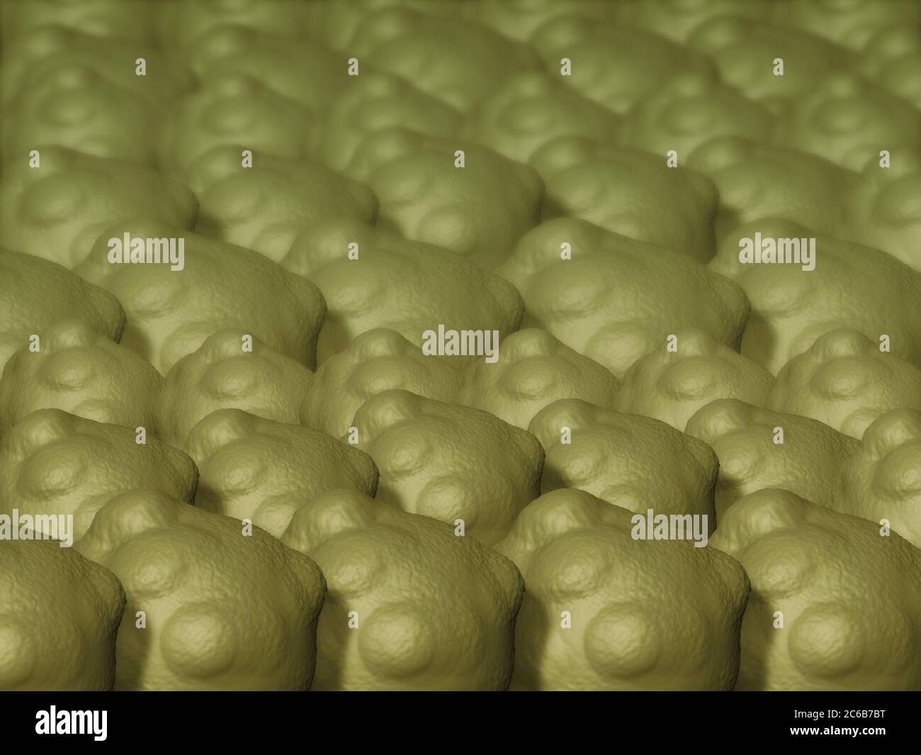 alien terrain with craters made in 3d software Stock Photo - Alamy