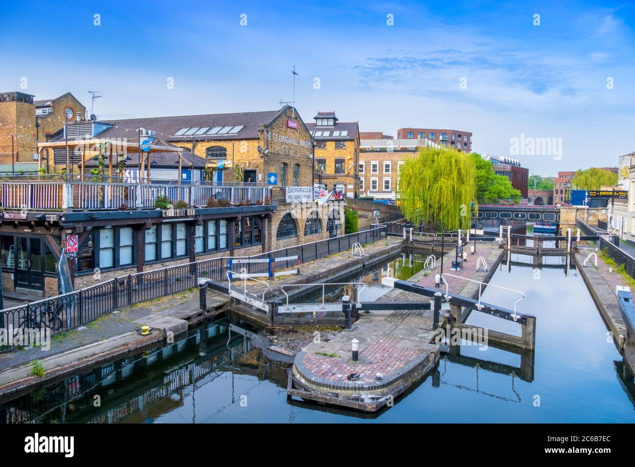 Camden Lock on the Regent's Canal, next to Camden Market, Camden Town ...