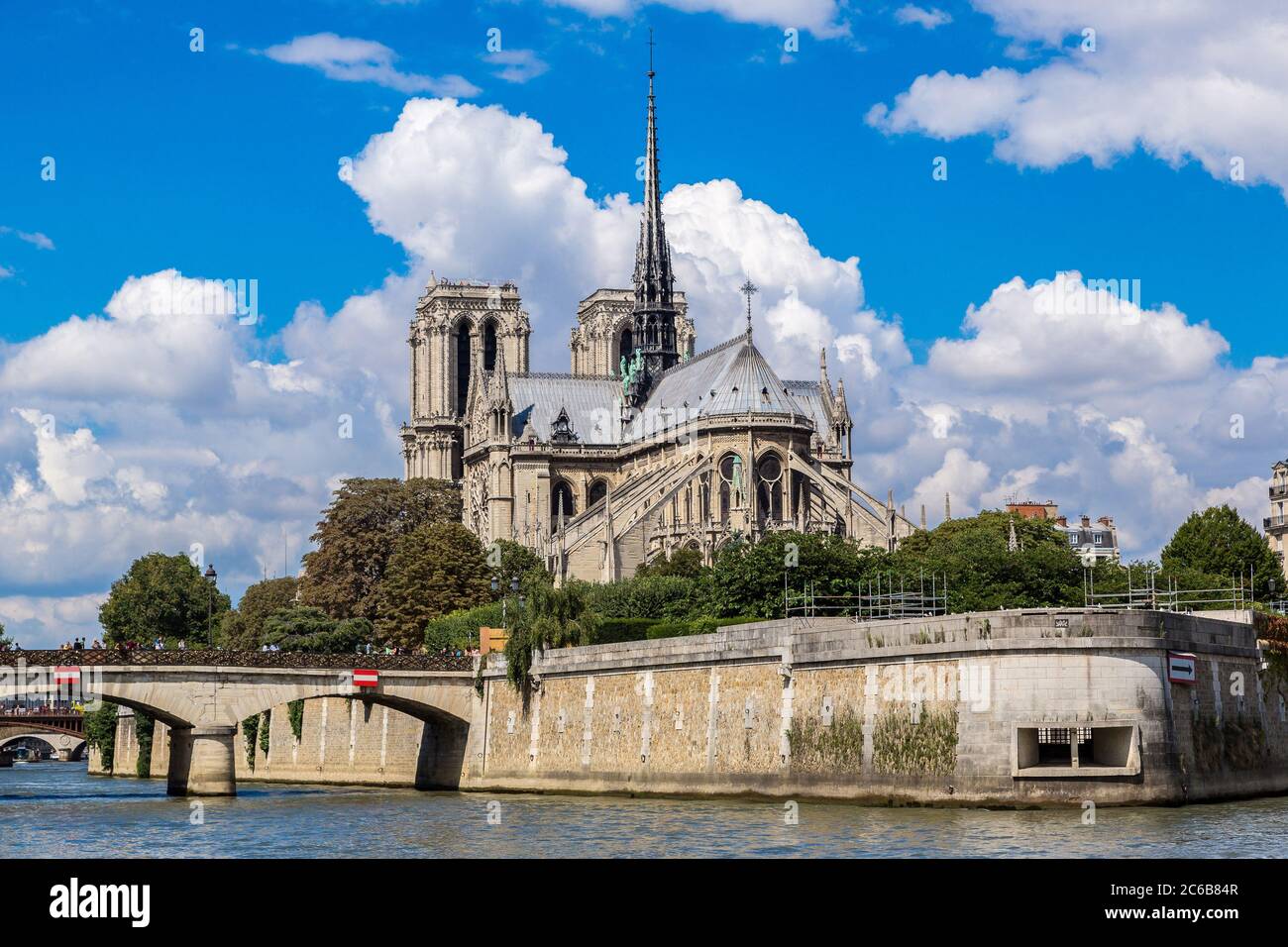 Seine and Notre Dame de Paris is the one of the most famous symbols of ...