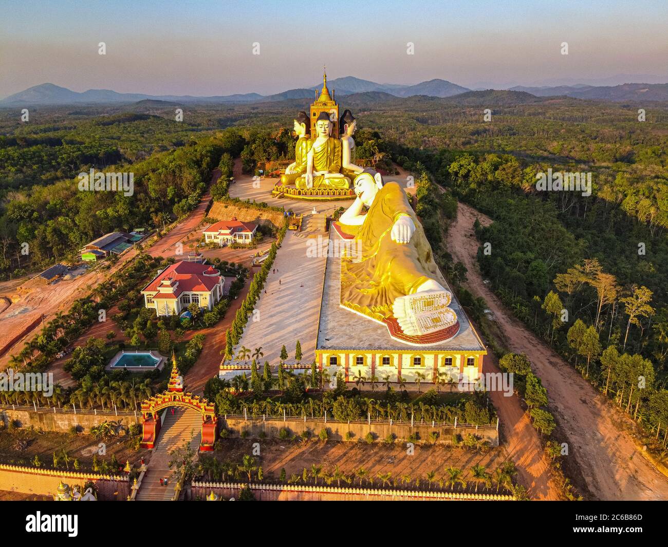 Sitting mountain architecture religion place of worship hi-res stock ...
