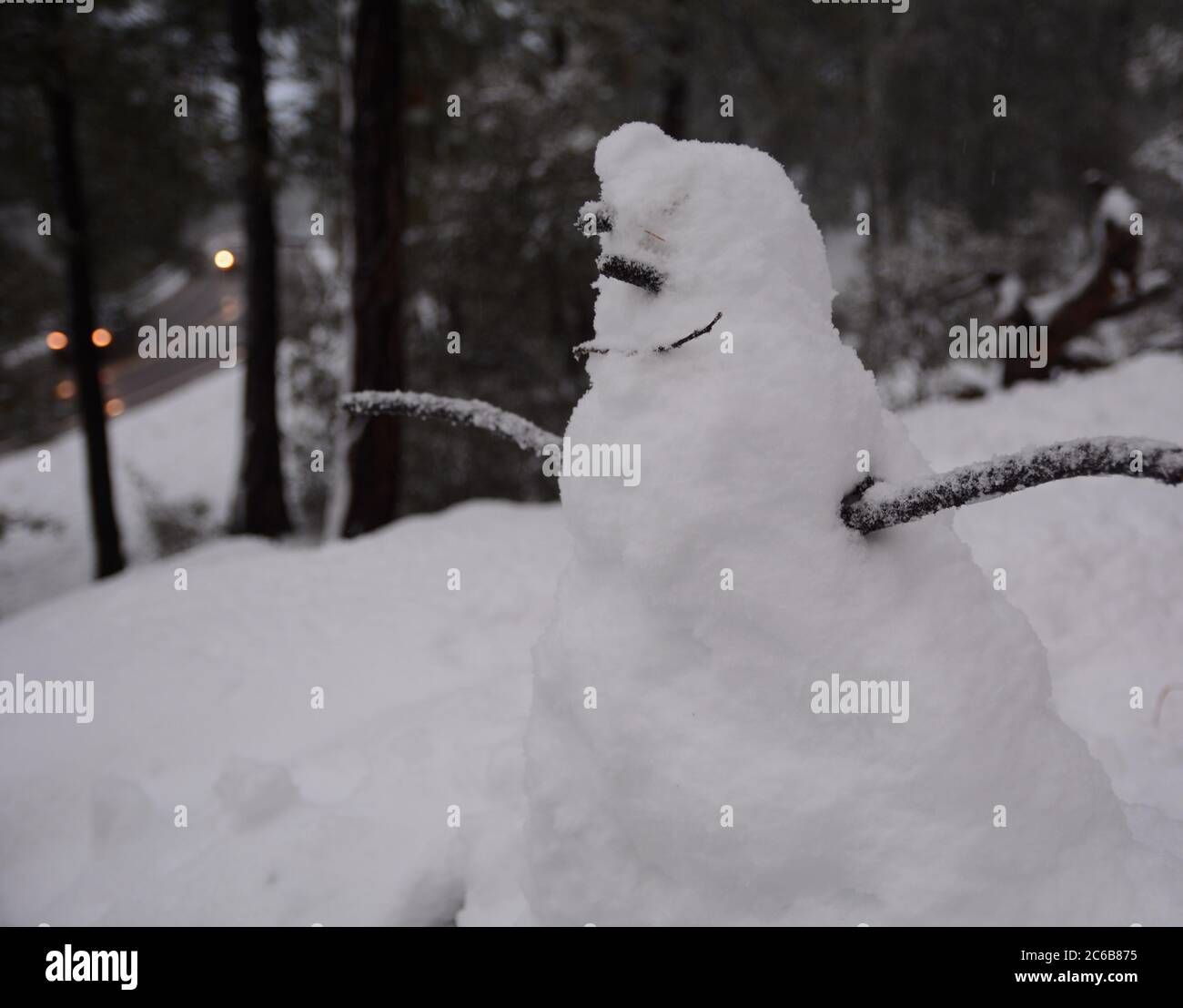 Mount Lemmon in Tucson area full of snow Stock Photo - Alamy