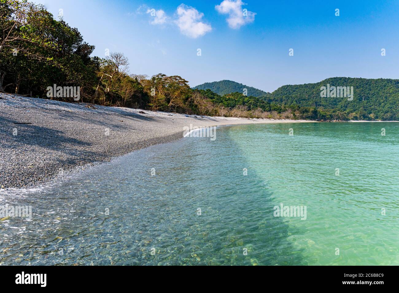 Clear water and a beautiful beach on Smart Island, Mergui (Myeik ...