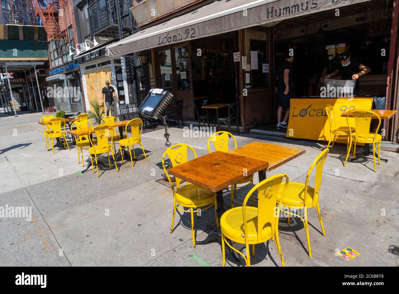 After Phase Two of reopening restaurants for COVID-19 in East Village ...